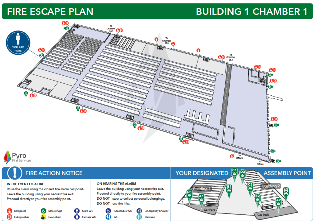 Fire Evacuation Plan Design Service for all types of buildings
